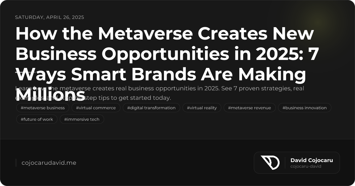 How the Metaverse Creates New Business Opportunities in 2...
